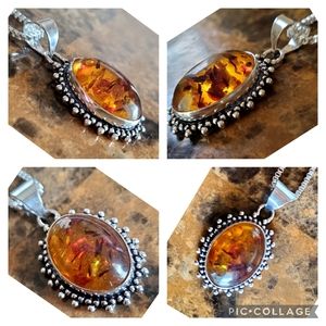 Jewelry | Genuine Baltic Amber Pendant Necklace | Poshmark